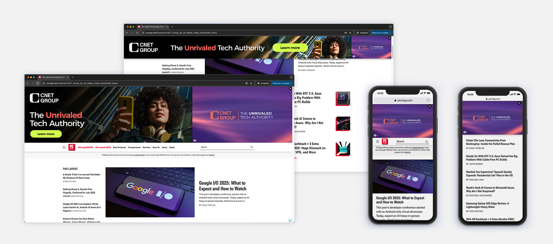Quickslider with video - CNET Group