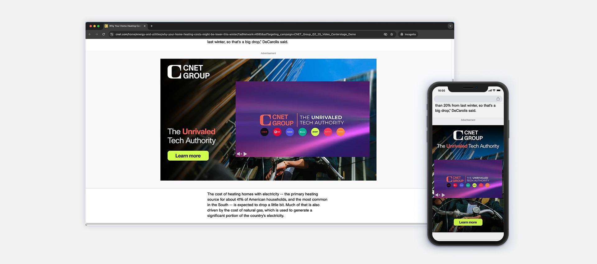 Centerstage with video - CNET Group
