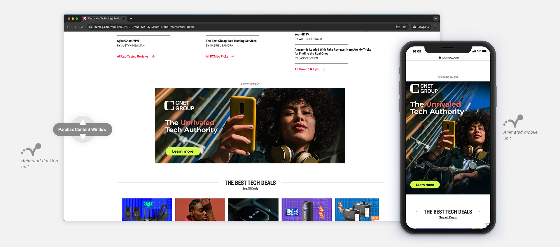 Animated Interscroller - CNET Group
